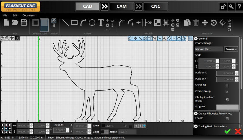 FlashCut CNC 2D CAD/CAM/CNC-STD Version 10 | FlashCut CNC