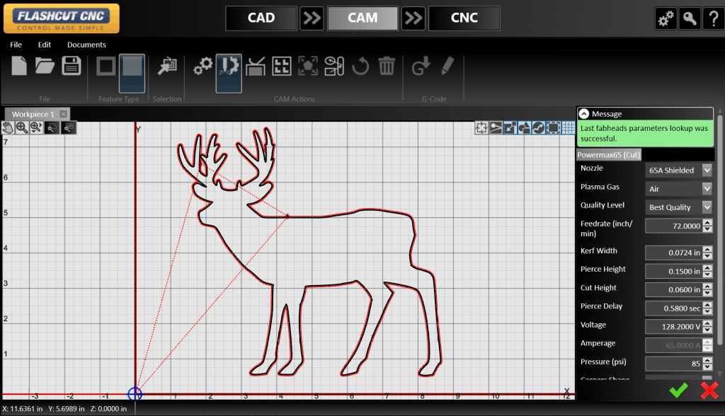 FlashCut CNC 2D CAD/CAM/CNC-STD Version 10 | FlashCut CNC