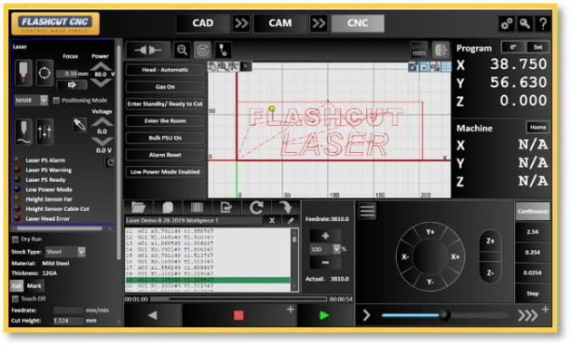 Powerful CNC Laser Controller & Laser Cutting CNC Software | FlashCut